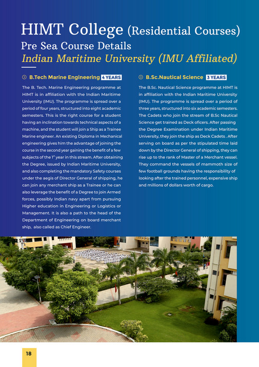 HIMT - HIMT Brochure - Page 18-19 - Created with Publitas.com