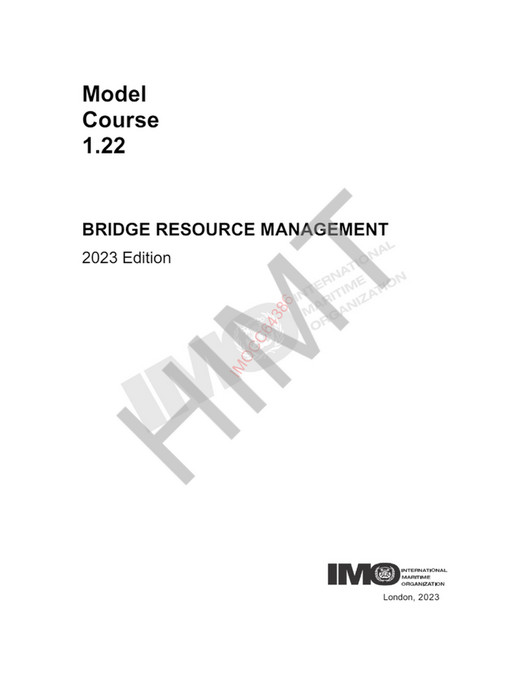 HIMT - IMO Model Course 1.22 Bridge Resource Management - Page 1 - Created with Publitas.com