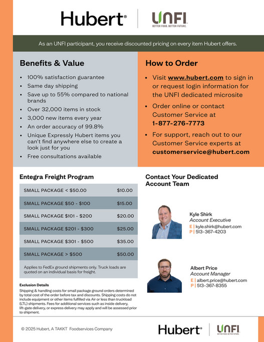 Takkt - UNFI_Hubert_Freight Program and Microsite Registration - Page 1 ...