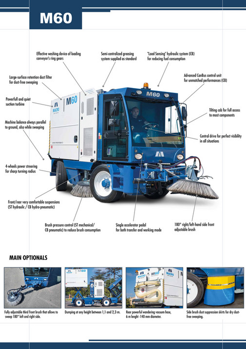 My publications - Macro M60 brochure - mechanical-suction sweeper ...