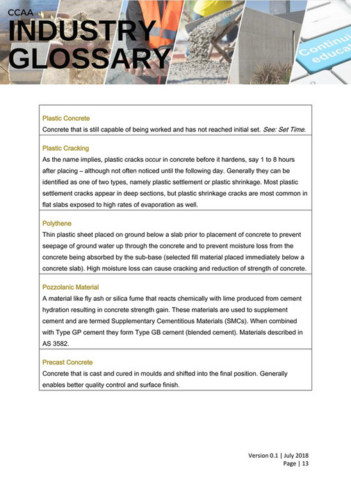 My publications - CCAA Industry Glossary - Page 12-13 - Created with Publitas.com