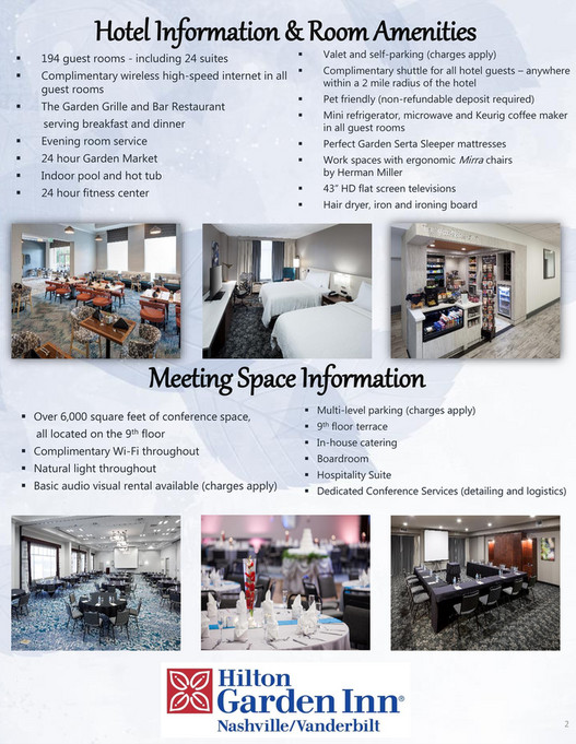 Hilton Garden Inn Nashville/Vanderbilt Banquet and Catering Menus ...