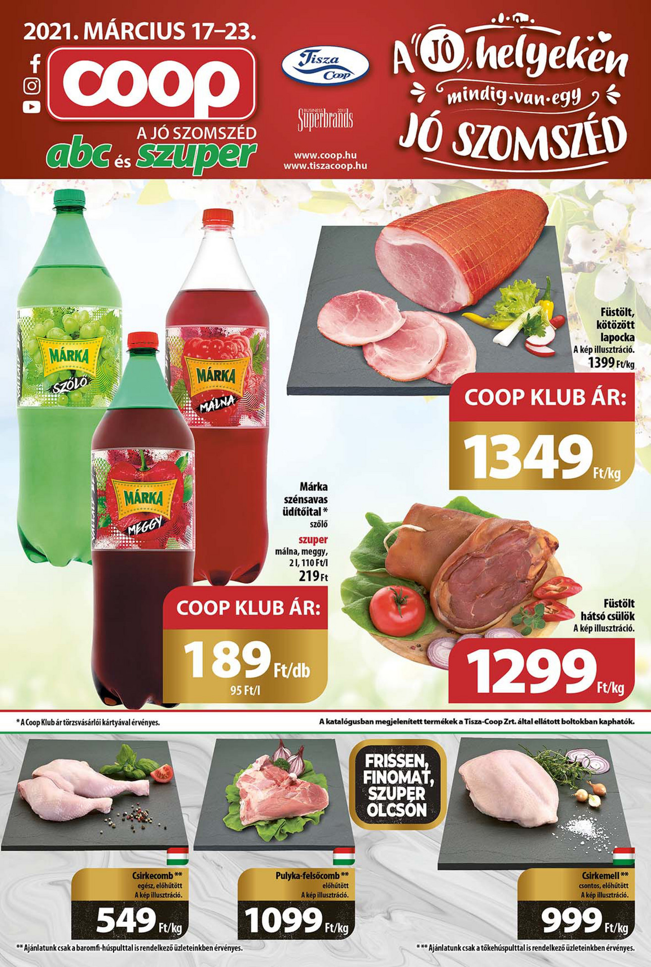 Coop Akciósújságok - Coop Tisza 2021. március 1. Abc-Szuper - Oldal 1