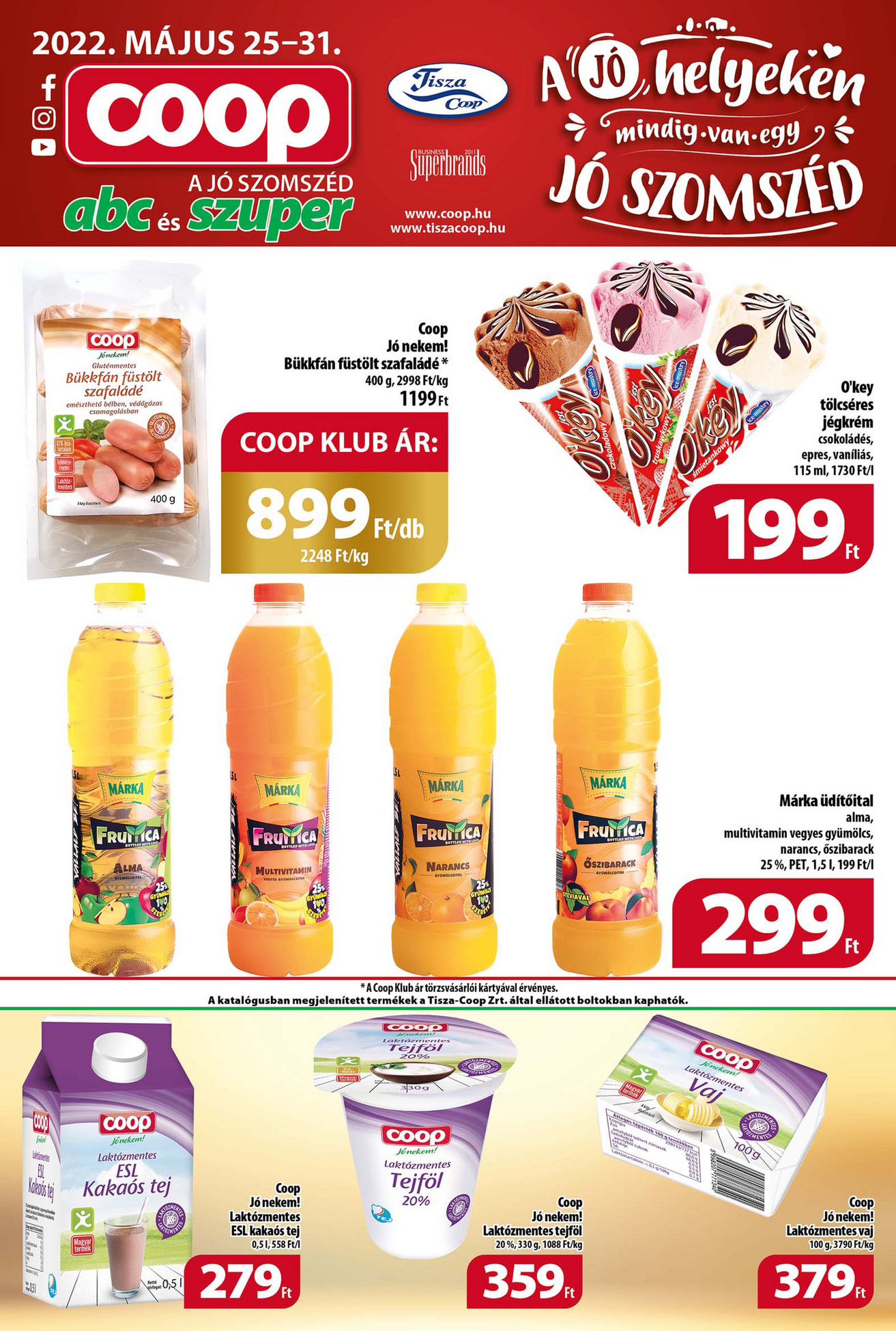 Coop Akciósújságok - Coop Tisza 2022. május 3. Abc-Szuper - Oldal 1