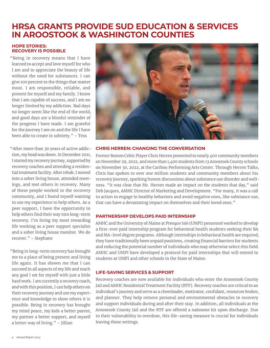 My publications - AMHC Annual Report 2023 - Page 10-11 - Created with Publitas.com