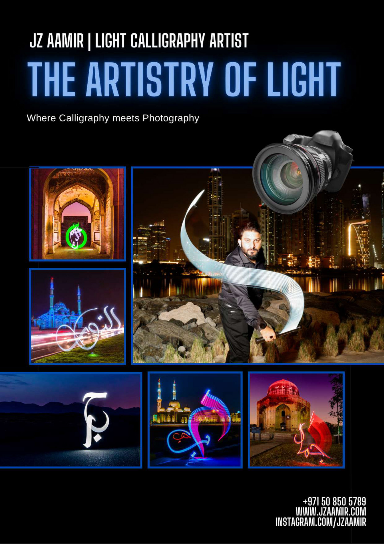 Light Calligraphy, Light Painting UAE, Light Painting Activation, Photo ...