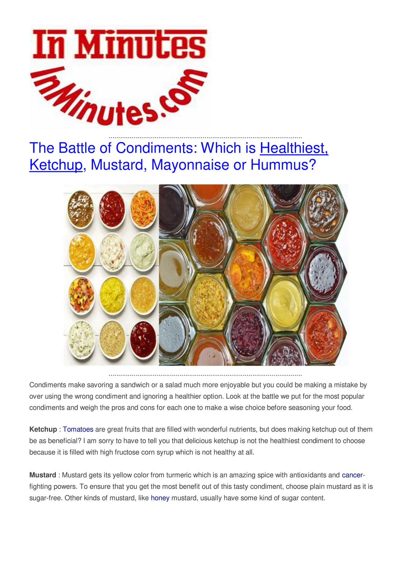 Coloring Pages Of Condiments