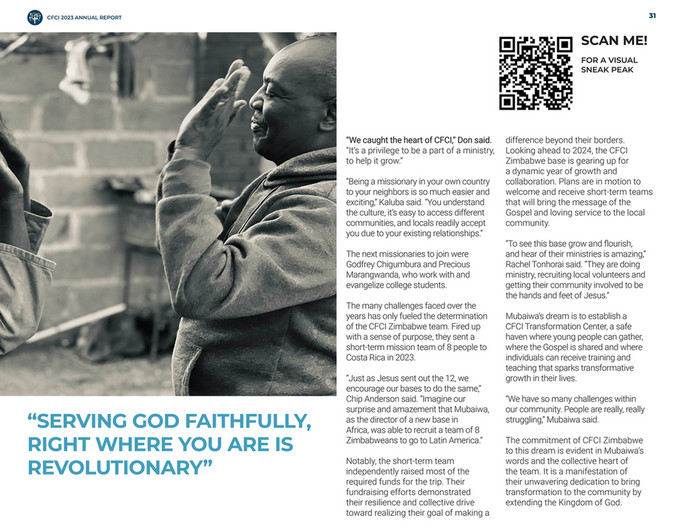 My publications - 2023 CFCI Annual Report - Page 30-31 - Created with Publitas.com