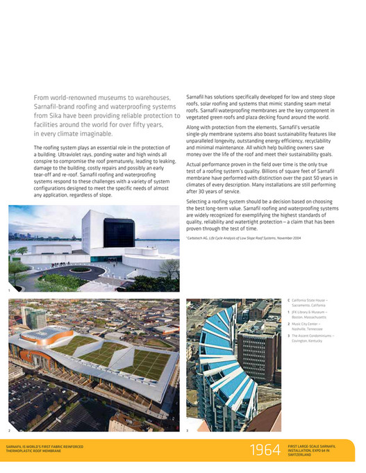 SRP Building Products Inc - Roof - Sika Sarnafil Brochure - Page 2-3 ...