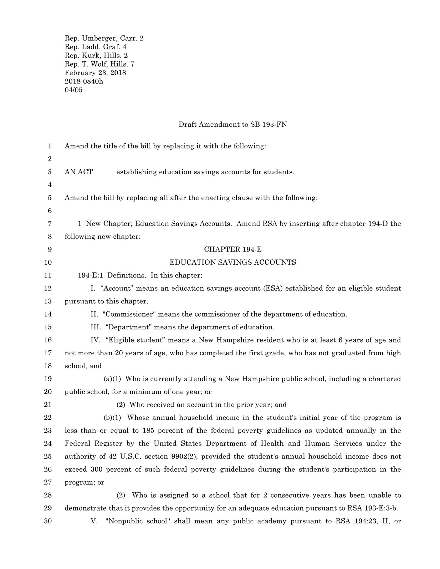 Newspapers of New England - SB 193's newest amendment - Page 1 ...