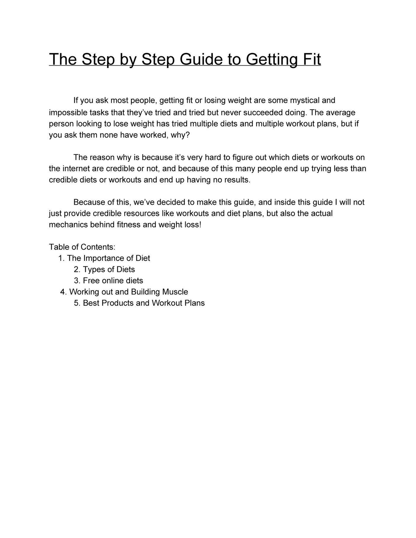 My publications - The Step by Step Guide to Getting Fit - Page 1 ...