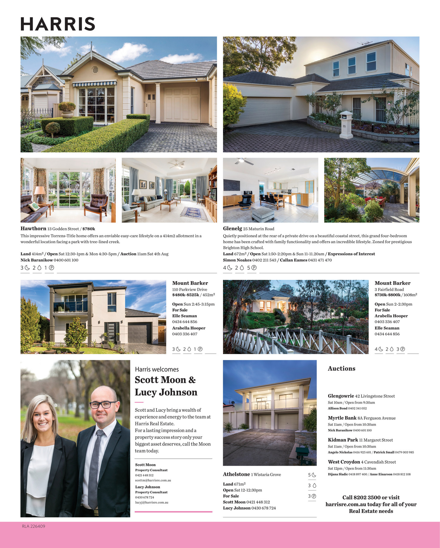 Harris Real Estate - Advertiser 28th July - Page 1