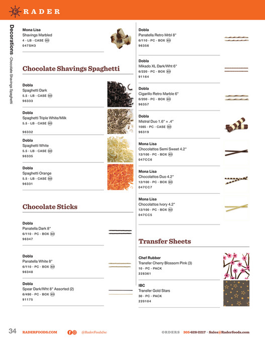 Rader Foods - Summer r2025 Product List - Page 34-35 - Created with Publitas.com