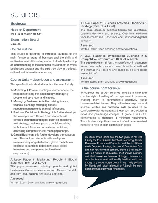 Reed's School - Sixth Form Handbook Web November 2022 - Page 12-13 - Created with Publitas.com
