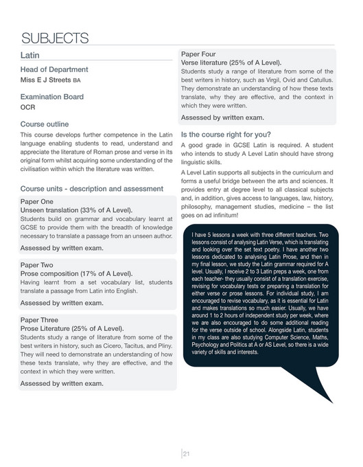 Reed's School - Sixth Form Handbook Web November 2022 - Page 22-23 - Created with Publitas.com