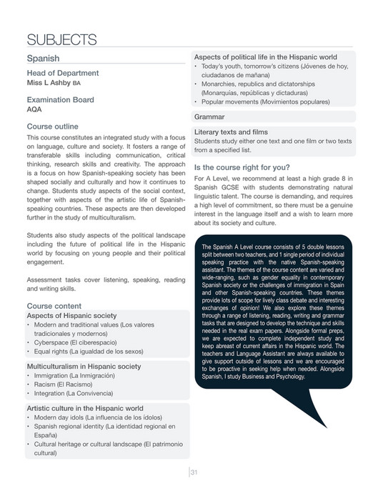 Reed's School - Sixth Form Handbook Web November 2022 - Page 32-33 - Created with Publitas.com