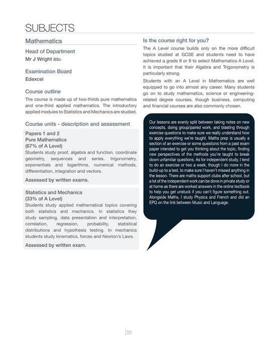 Reed's School - Sixth Form Handbook Web November 2022 - Page 24-25 - Created with Publitas.com