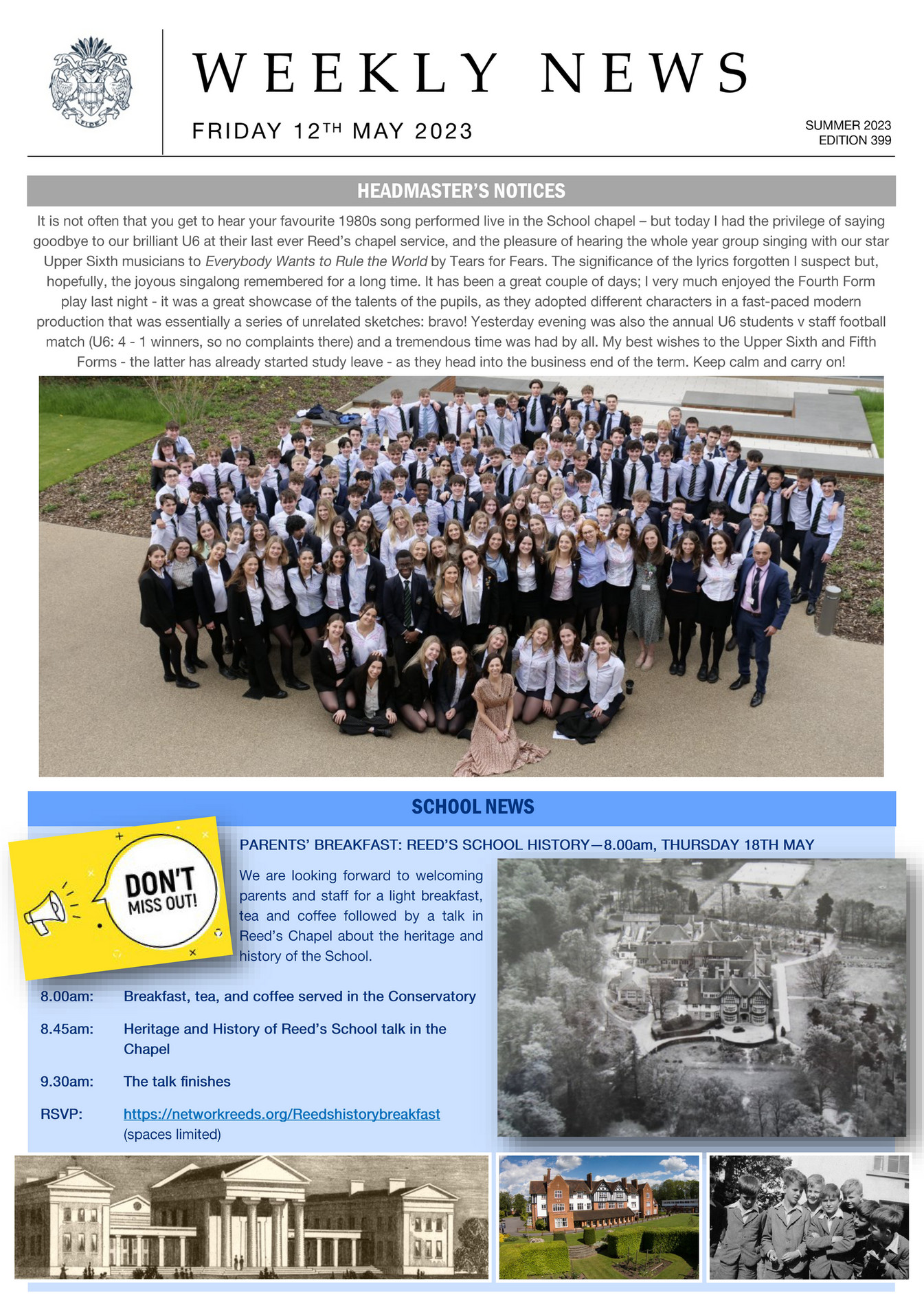 Reed's School - 399 12th May 2023_Weekly News - Page 1 - Created with ...