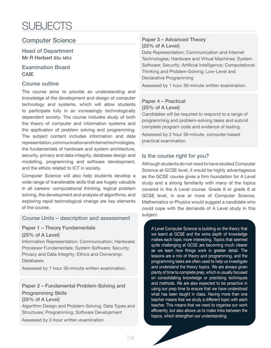 Reed's School - Sixth Form Handbook Web November 2024 - Page 14-15 - Created with Publitas.com