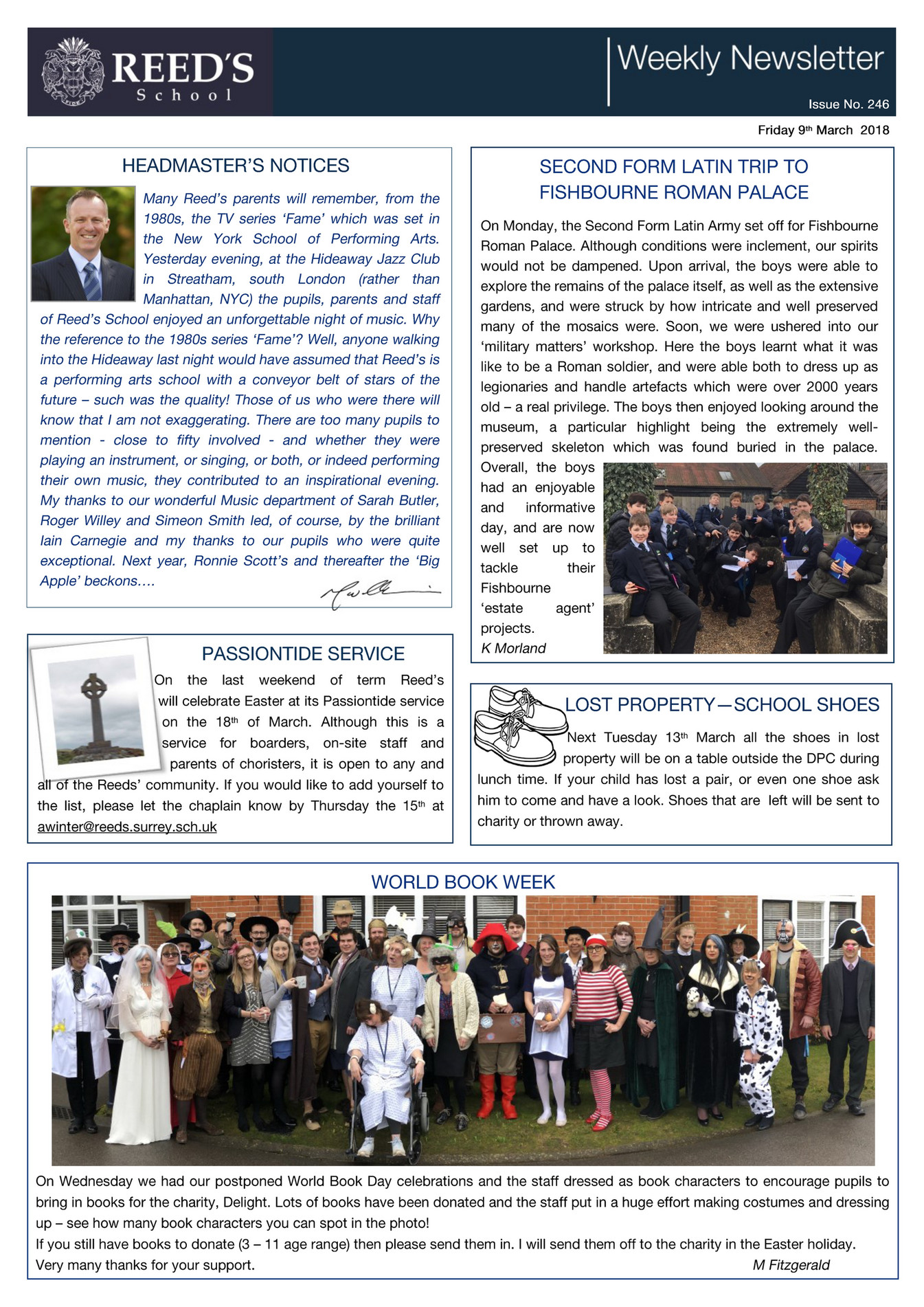 Reed's School - 246 9th March_2018 Weekly News - Page 1 - Created with ...