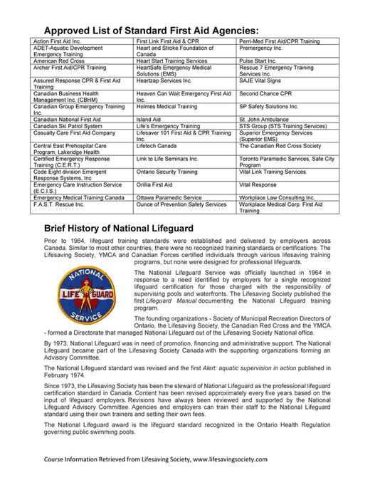 My publications - National Lifeguard Information - Page 4-5 - Created ...