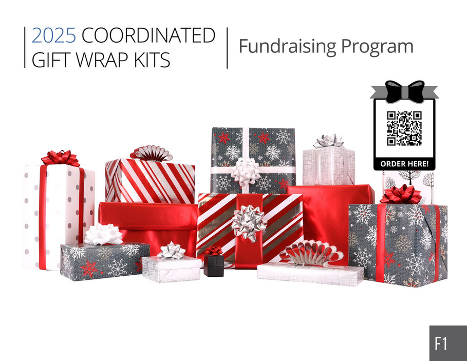 Indiana Ribbon + Bow - 2025 Coordinated Gift Wrap Kits Fundrasing ...