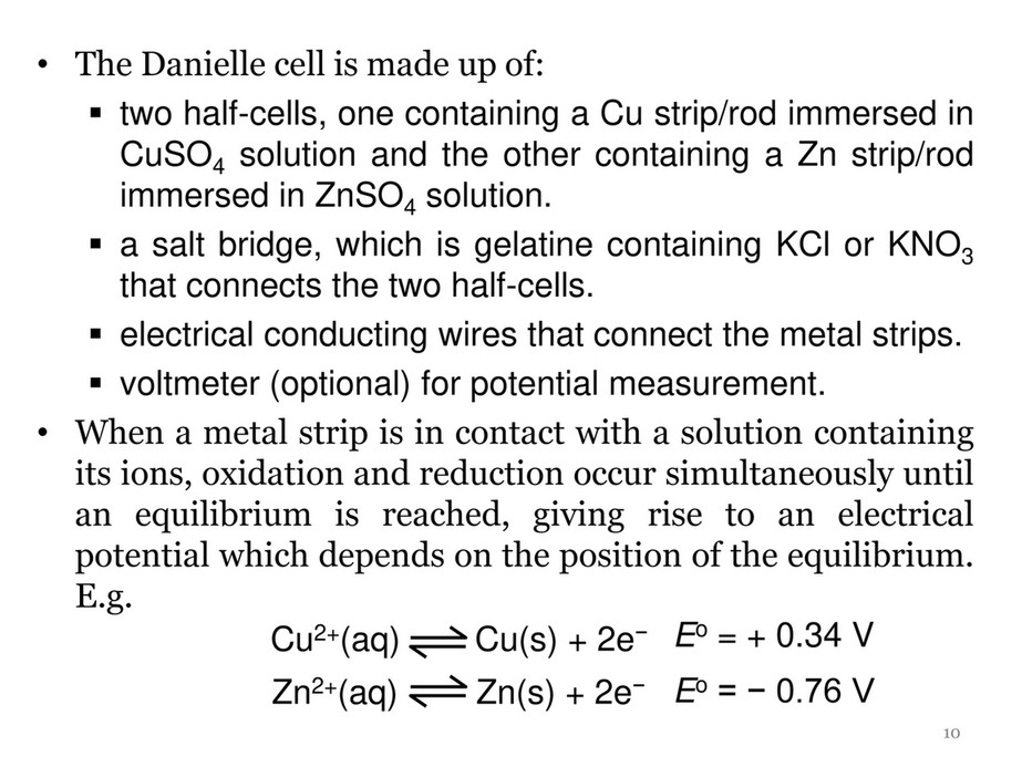 My publications - CHM 304-ELECTROCHEMISTRY-ELECTROCHEMICAL CELLS-V ...