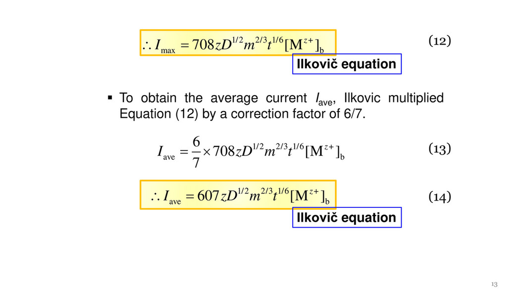 My publications - THE ILKOVIC EQUATION - Page 13 - Created with ...