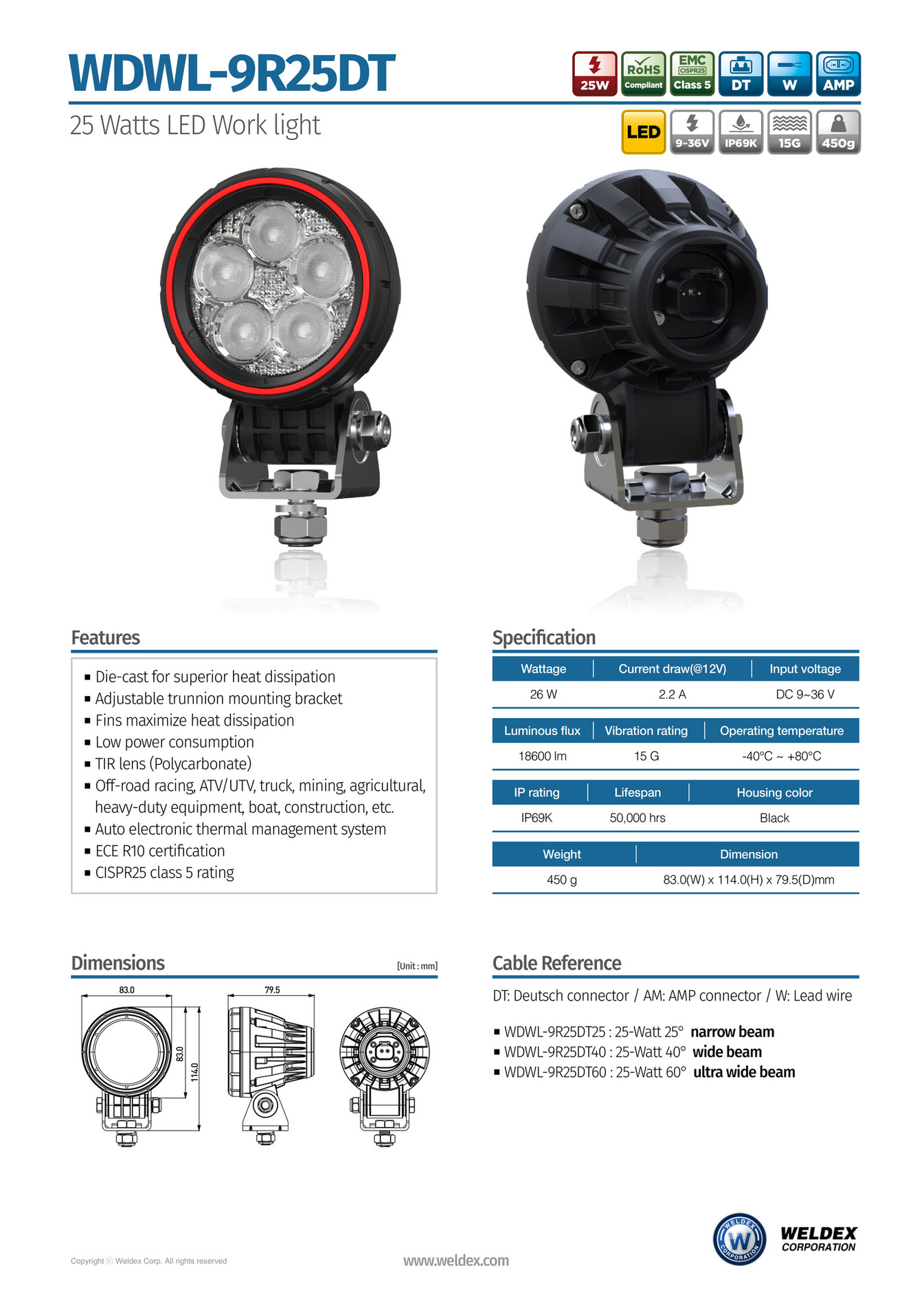Weldex - WDWL-9R25DT_Brochure(200401) - Page 1