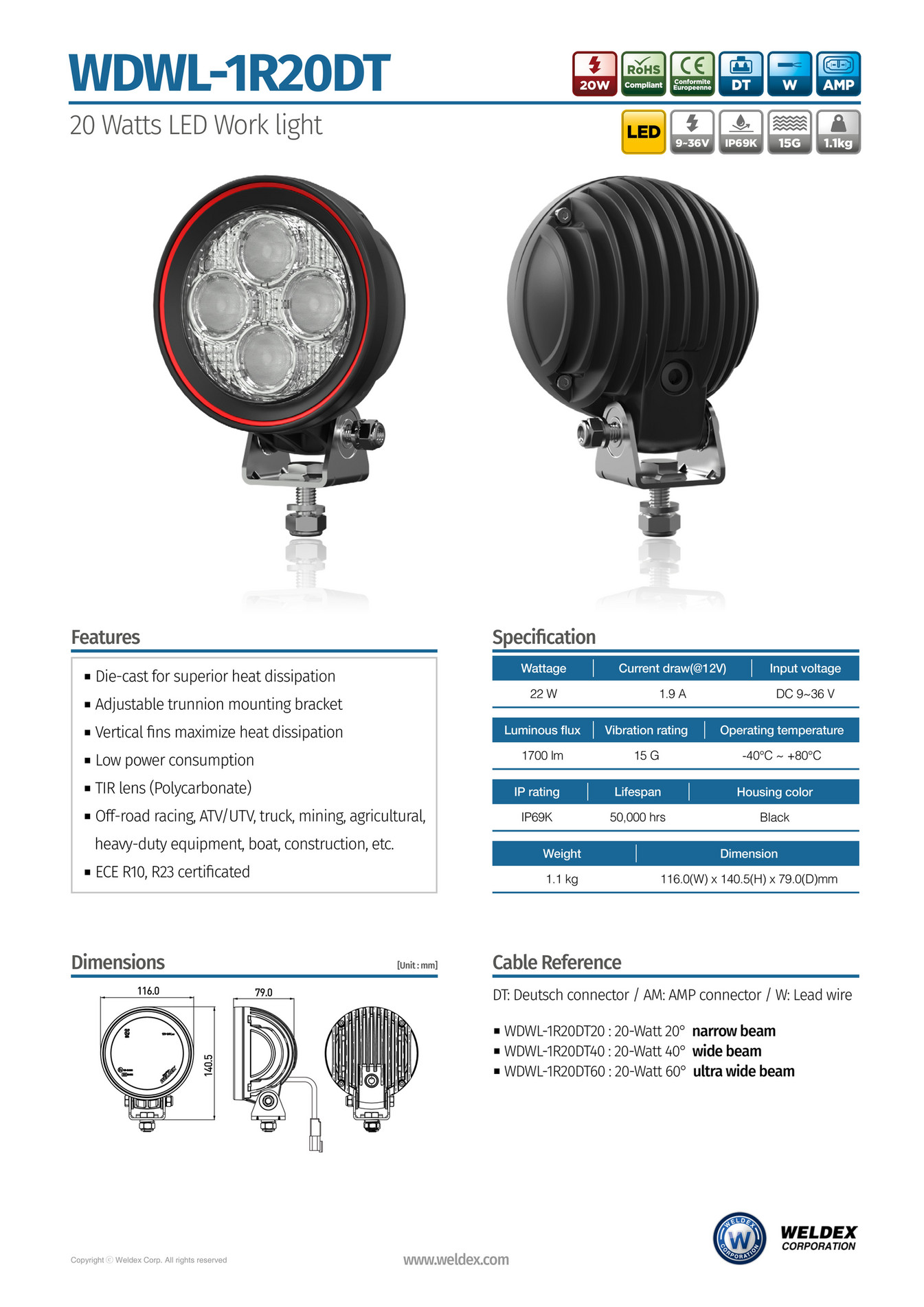 Weldex - WDWL-1R20DT_Brochure(200401) - Page 1