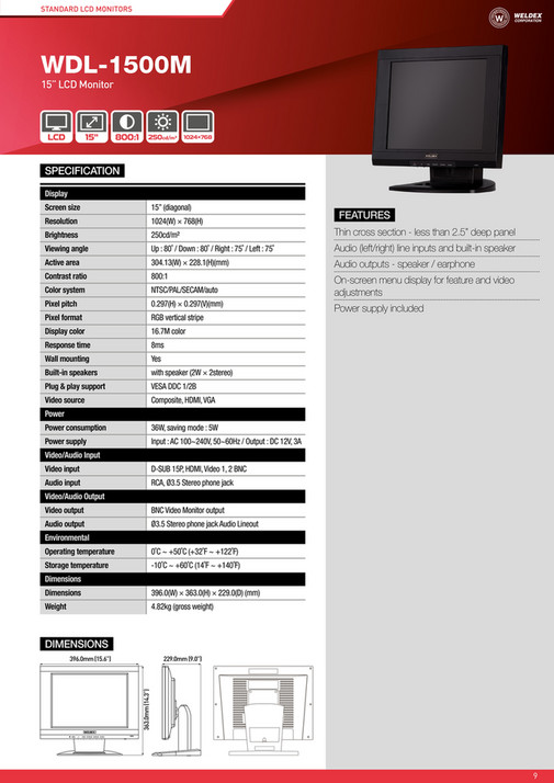 Weldex - Standard LCD Monitors - Page 8-9