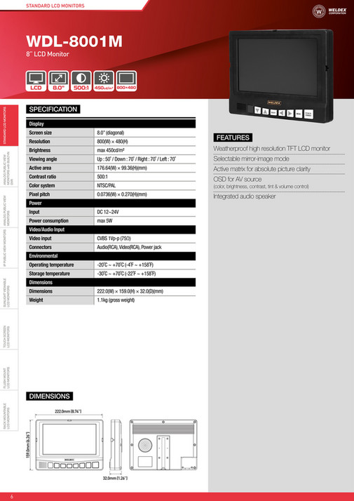 Weldex - Standard LCD Monitors - Page 6-7