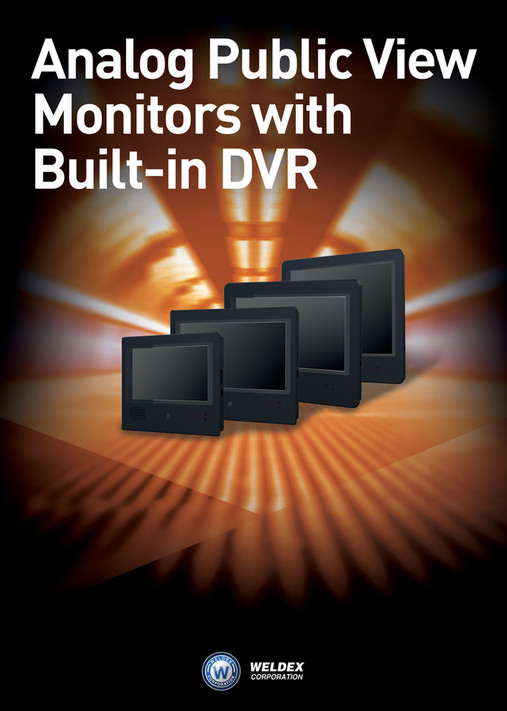 Weldex - Analog Public View Monitors with Built-in DVR - Page 1