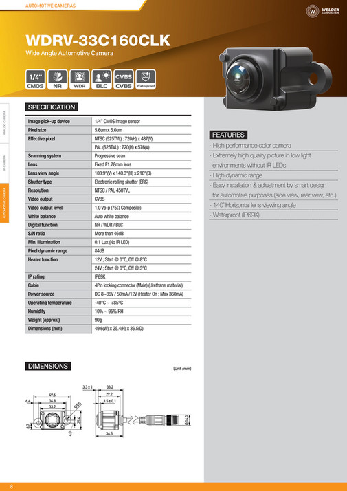 Weldex - Automotive Camera - Page 8-9