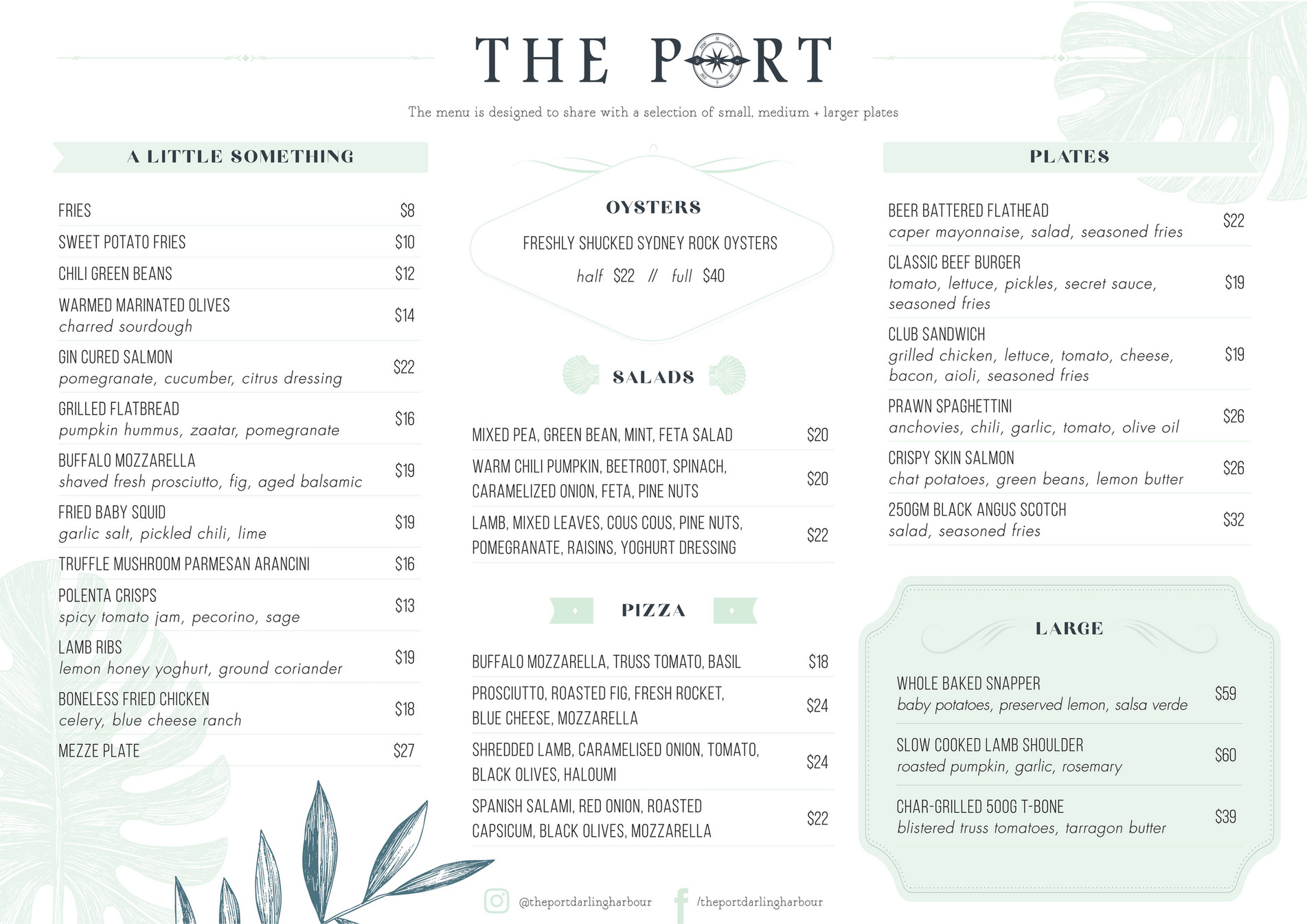 Oscars Hotels - 180427_Port_menu_Food_A4_Print - Page 1 - Created with ...