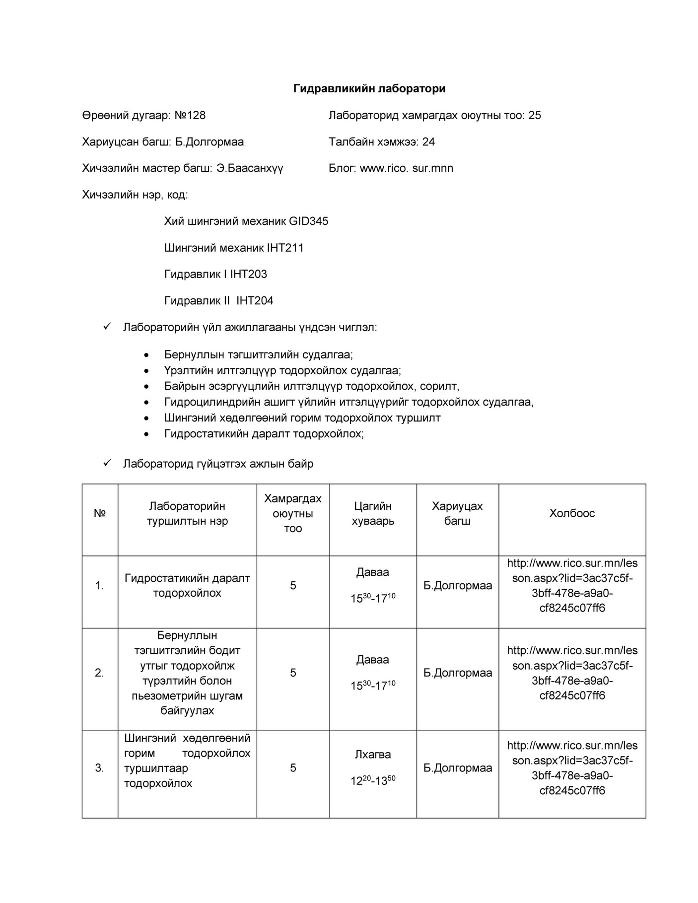 gomboo - Гидравликийн лаборатори - Page 1 - Created with Publitas.com