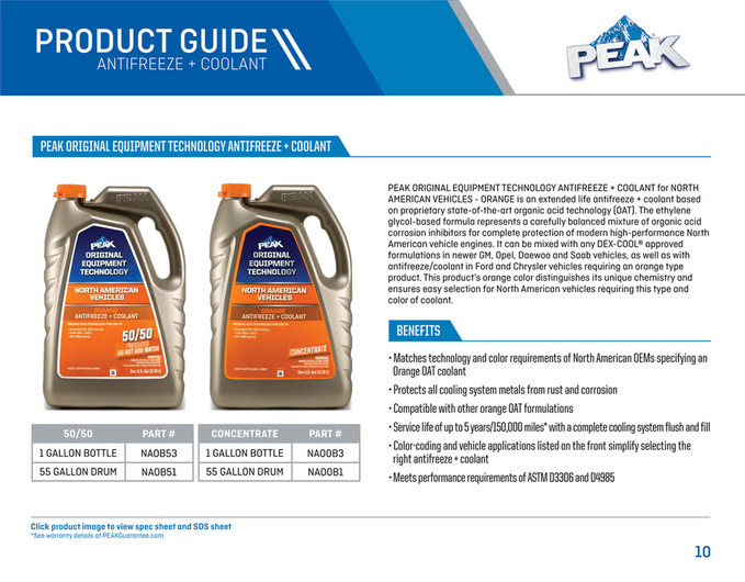 PEAK BlueDEF Final Charge PRODUCT CATALOG - Page 10-11 - Created with Publitas.com