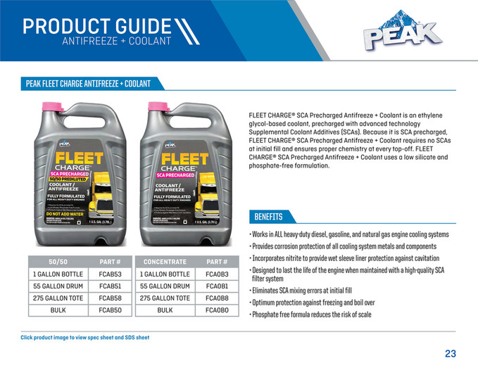 PEAK BlueDEF Final Charge PRODUCT CATALOG - Page 24-25 - Created with Publitas.com