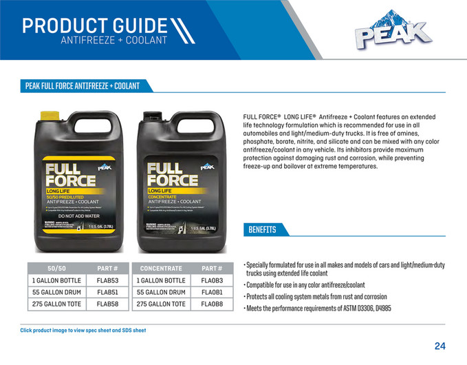 PEAK BlueDEF Final Charge PRODUCT CATALOG - Page 24-25 - Created with Publitas.com