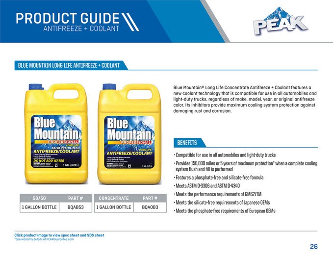 PEAK BlueDEF Final Charge PRODUCT CATALOG - Page 26-27 - Created with ...