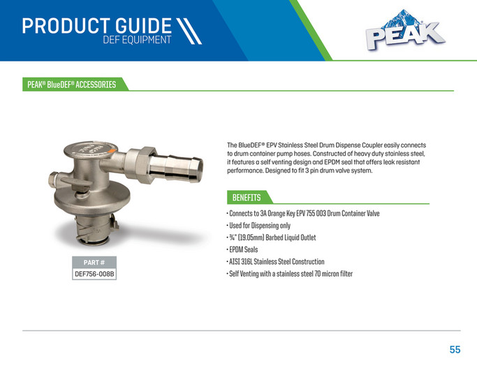 PEAK BlueDEF Final Charge PRODUCT CATALOG - Page 54-55 - Created with ...