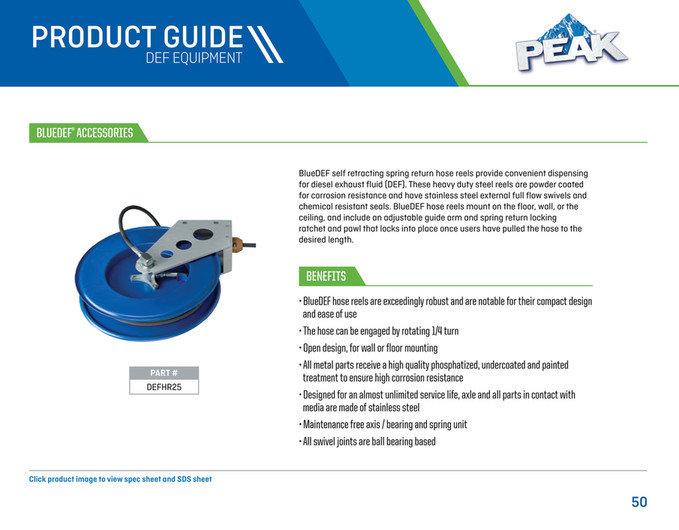 PEAK BlueDEF Final Charge PRODUCT CATALOG - Page 50-51 - Created with Publitas.com