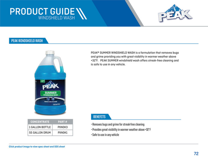 PEAK BlueDEF Final Charge PRODUCT CATALOG - Page 72-73 - Created with Publitas.com
