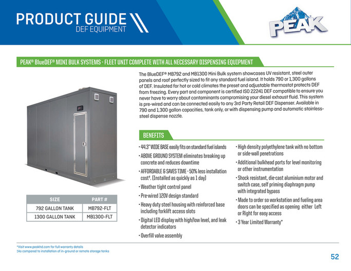 PEAK BlueDEF Final Charge PRODUCT CATALOG - Page 52-53 - Created with ...