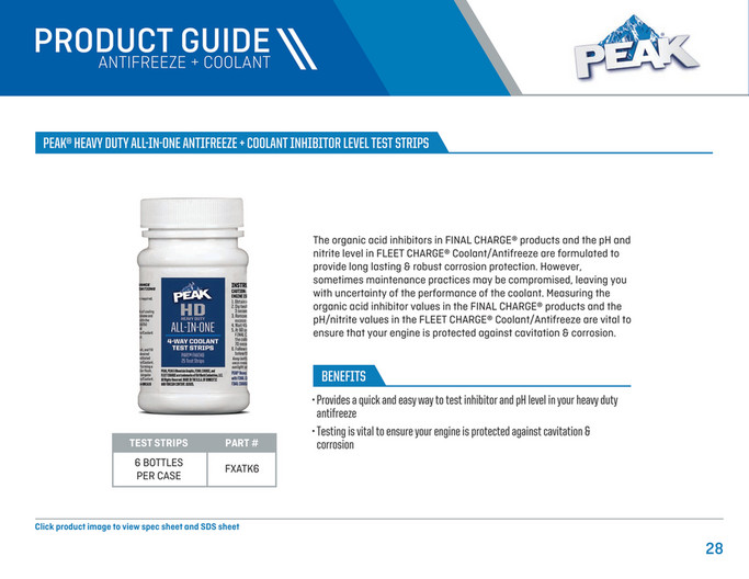 PEAK BlueDEF Final Charge PRODUCT CATALOG - Page 28-29 - Created with ...