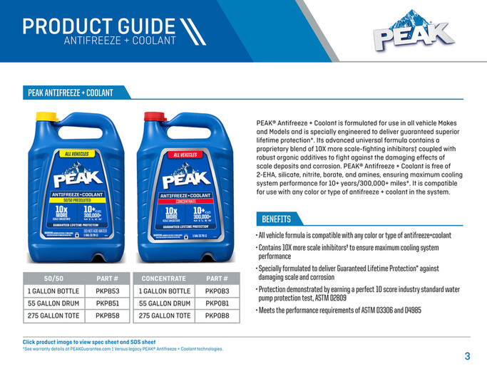 PEAK BlueDEF Final Charge PRODUCT CATALOG - Page 2-3 - Created with Publitas.com