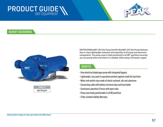 PEAK BlueDEF Final Charge PRODUCT CATALOG - Page 58-59 - Created with Publitas.com