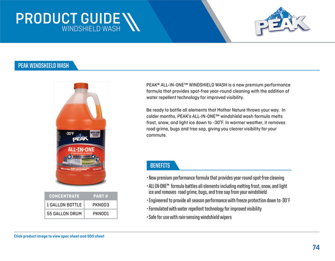 PEAK BlueDEF Final Charge PRODUCT CATALOG - Page 74-75 - Created with Publitas.com