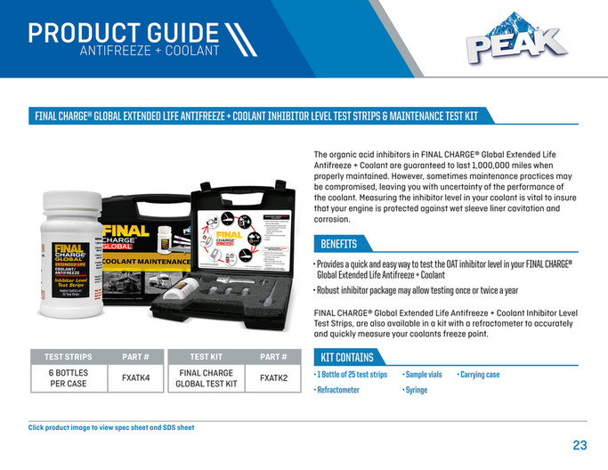 PEAK BlueDEF Final Charge PRODUCT CATALOG - Page 22-23 - Created with Publitas.com