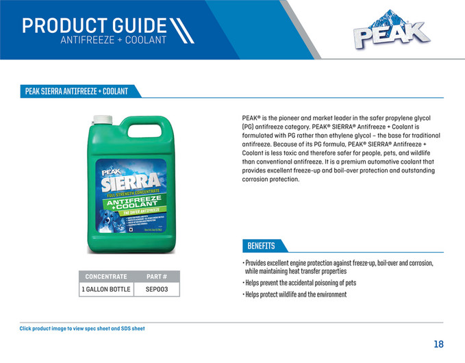 PEAK BlueDEF Final Charge PRODUCT CATALOG - Page 18-19 - Created with Publitas.com